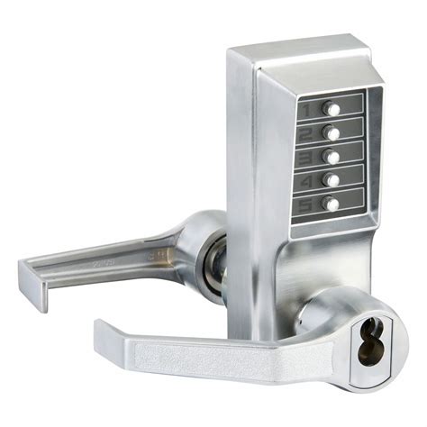 SIMPLEX ADA Compliant Chrome Mechanical Push Button Lockset 31NG77 LL1021S26D41 Grainger