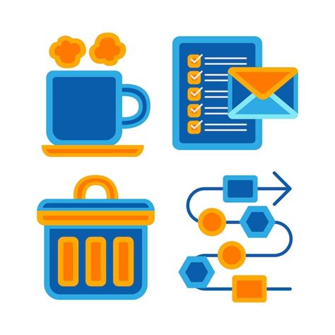 Premium Vector Business Objects Vector Illustrations Set