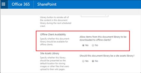 Turn Onoff Sync For Sharepoint Document Library