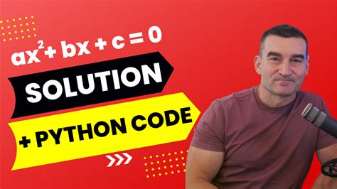 Solving The Quadratic Equation Detailed Explanation Python Code Karoly Nyisztor S Website