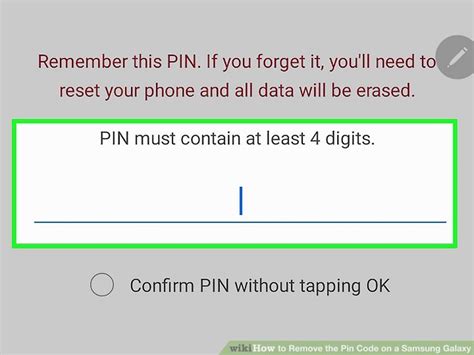 How To Remove The Pin Code On A Samsung Galaxy 6 Steps