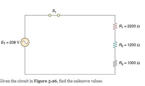 Solved Given The Circuit In Figure Find The Unknown Chegg