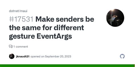 Make Senders Be The Same For Different Gesture Eventargs · Issue 17531