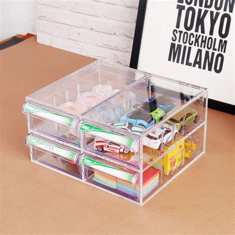 아코빅스 투명 아크릴 소형and대형 다용도 부품함 서랍 수납함 상하 적층이 가능한 디자인 서랍별 Facebook