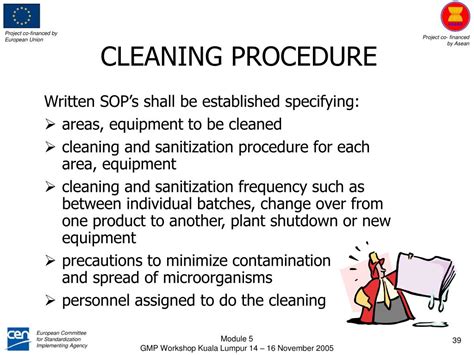 PPT ASEAN GMP TRAINING MODULE SANITATION HYGIENE PowerPoint Presentation ID 5345431