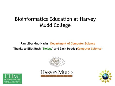Ppt Bioinformatics Education At Harvey Mudd College Powerpoint Presentation Id1043041