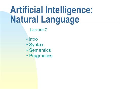 PPT Artificial Intelligence Natural Language PowerPoint Presentation ID