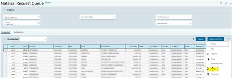 Promote Grid Refresh Button To Primary Kinetic Erp Epicor User Help