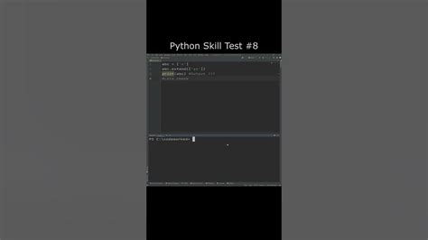 Python Skill Test 8 Coding Practice Pythonprogramming Pythonforbeginners Coding Youtube