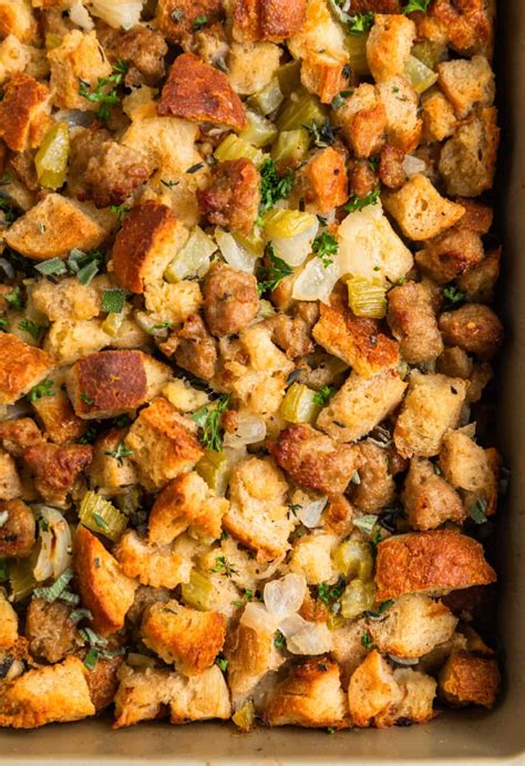 Easy Turkey Sausage Stuffing Recipe Classic Thanksgiving Dish