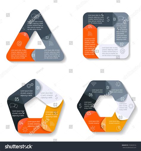 Big Set Vector Infographic Diagrams Connected Vector De Stock Libre