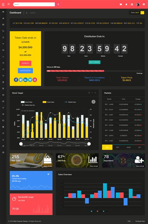 Crypto Admin Templates Bootstrap By Bootstrap Admin Template