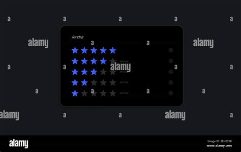Rating Stars Widget UI Interface Template Vector Illustration Stock Vector Image Art Alamy