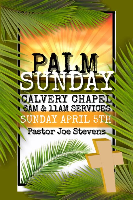 Palm Sunday Template Postermywall