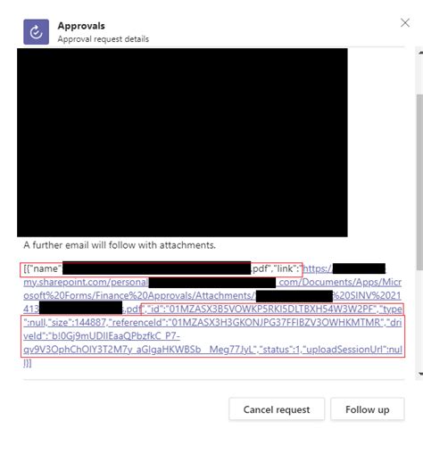 attachment link from form is unusable r microsoftflow