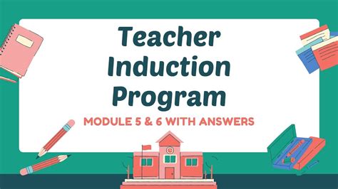 teacher induction program tip module 5 and 6 with answer key youtube