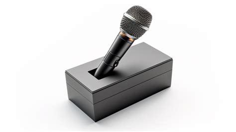 흰색 배경에 빈 상자가 있는 무선 마이크의 3d 렌더링 라디오 마이크 라디오 스튜디오 마이크로폰 배경 일러스트 및 사진 무료 다운로드 Pngtree