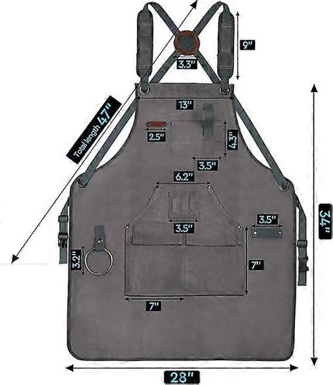 Mens Carpentry Apron 20 Oz Mens Work Apron With 9 Tool Pockets Heavy