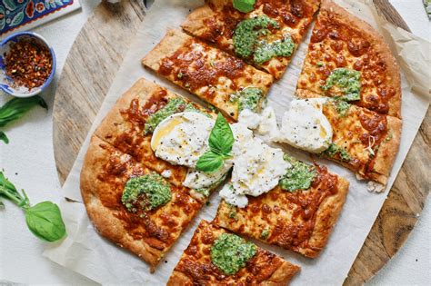 Tomato Pesto And Burrata Pizza Britacooks