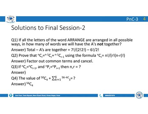 Permutations And Combinations Iit Jeeolympiad Lecture 3 Pdf