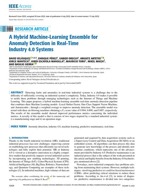 Ahybridmachine Learningensembleforanomalydetectioninreal Time