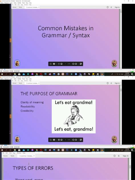 Common Grammar Errors Pdf