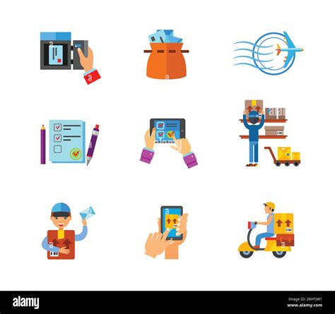 Logistic Icon Set Stock Vector Image And Art Alamy
