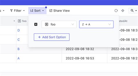 Column Operations NocoDB