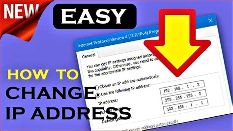 How To Change IP Address Windows Change Internal IP Address Windows Easy YouTube