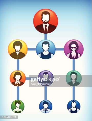 Corporate Communication Hierarchy Stock Vector Royalty Free FreeImages