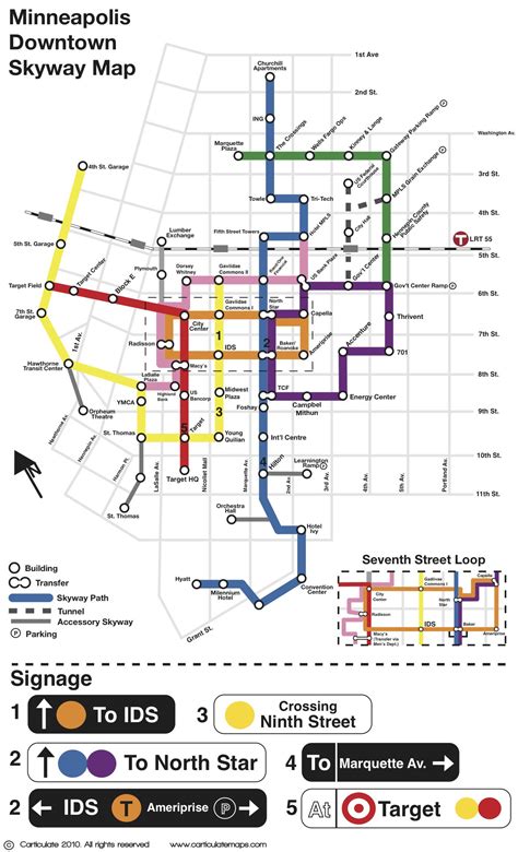 Downtown Minneapolis Skyway Map Minneapolis Skyway Map Us Bank Stadium