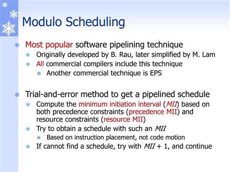 Ppt Modulo Scheduling Powerpoint Presentation Free Download Id4603413