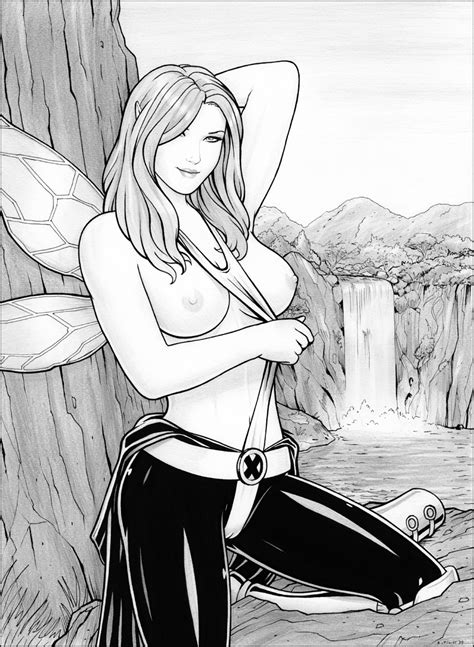 Rule 34 Marvel Megan Gwynn New X Men Nude Pixie X Men Rplatt Sketch