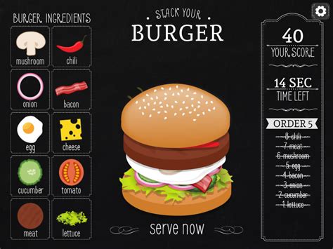 Burger Maker Html5 Game By Demonisblack Codecanyon