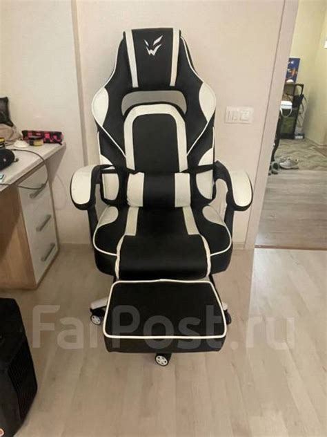 Игровое кресло Ardor Gaming Chaos Guard 400m, кожзам, колеса, чёрный ...