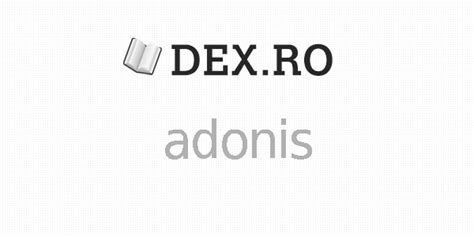 Dex Adonis Adonis Definiţie Adonis Dexro