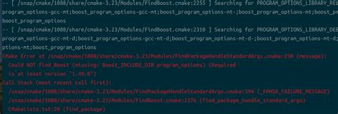 Ubuntu环境下boost库的安装——could Not Find Boost Missing Boostincludedir
