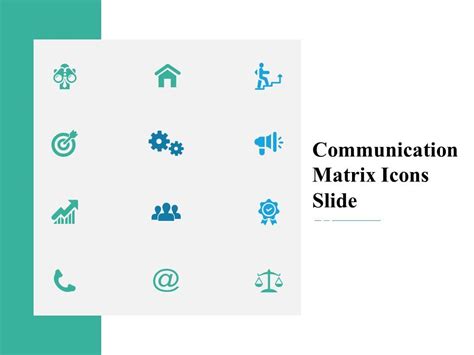 Communication Matrix Powerpoint Presentation Slides Template