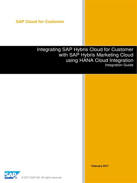 S4hana C4c Erp Integration Hci1702 Pdf Sap Se Identifier