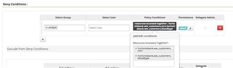 how to create a ranger policy that prohibits combi cloudera