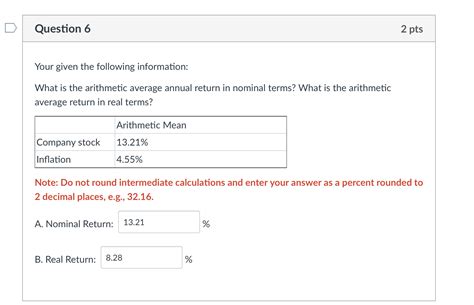 Solved Your Given The Following Information What Is The