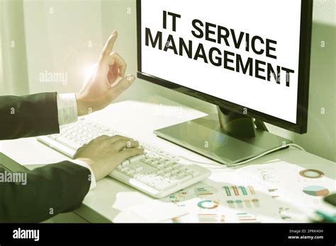 Writing Displaying Text It Service Management Business Concept