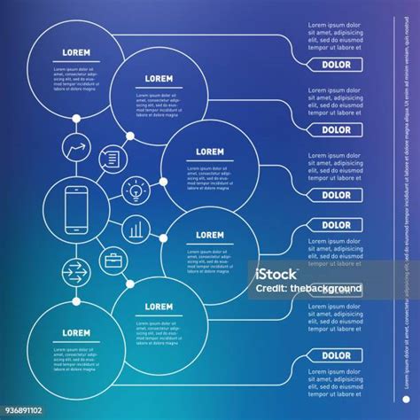 웹 템플릿 Infographic 차트 다이어그램 또는 라인에서 만든 프레 젠 테이 션의 아이콘 집합을 사용 하 여 보고서의