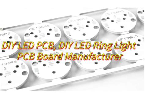 Diy Led Pcb Diy Led Ring Light Pcb Board Manufacturer