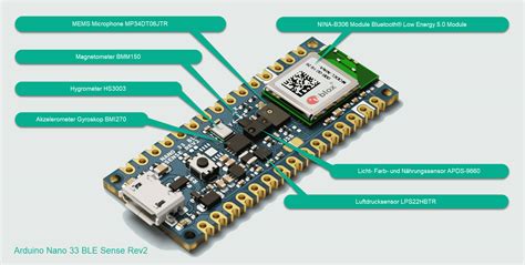 Arduino Nano 33 Ble Sense Rev2 Leichter Einstieg In Die Welt Der Sensorik Und Sprachsteuerung