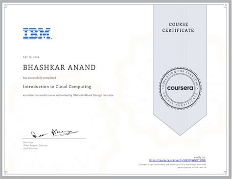 Bhashkar Anand On Linkedin Cloudcomputing Courseracertified Techskills Digitalinnovation