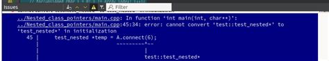 无法使用嵌套类、指针用“testnested ”类型的右值（又名“testtestnested ”）初始化“testnested