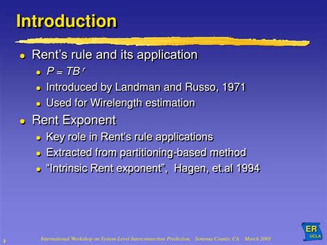 ppt wirelength estimation based on rent exponents of partitioning and