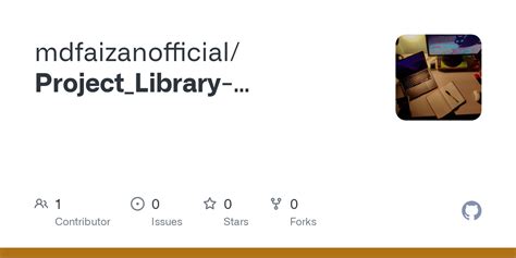 github mdfaizanofficial project library management system