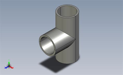 Pvc T 形接头从 0325 英寸到 2 英寸step模型图纸下载 懒石网
